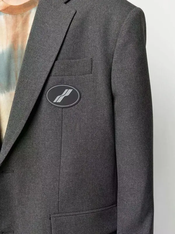 We11Done Notched-lapels Single-breasted Blazer