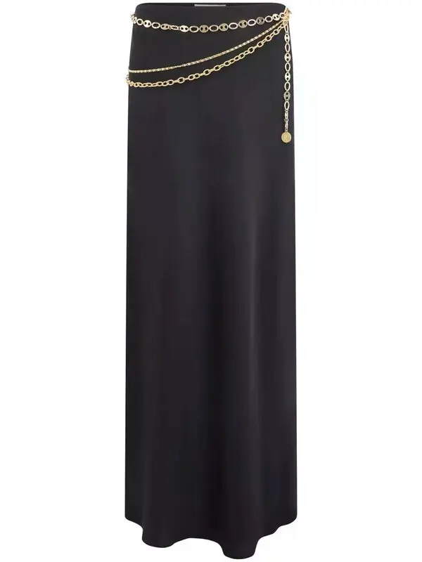Rabanne Chain-detail Maxi Skirt - Black