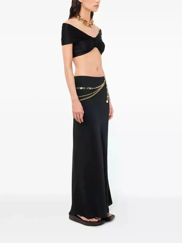 Rabanne Chain-detail Maxi Skirt - Black