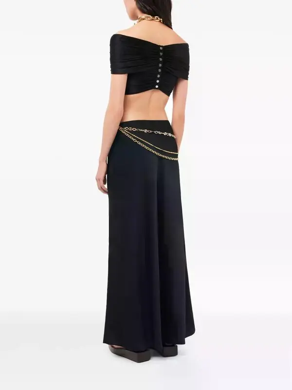 Rabanne Chain-detail Maxi Skirt - Black