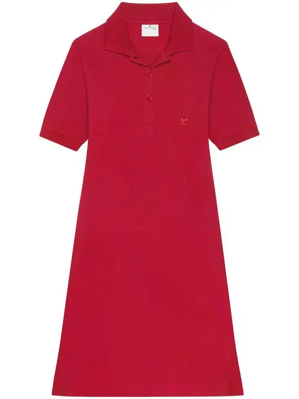 COURREGES Polo-collar Mini Dress