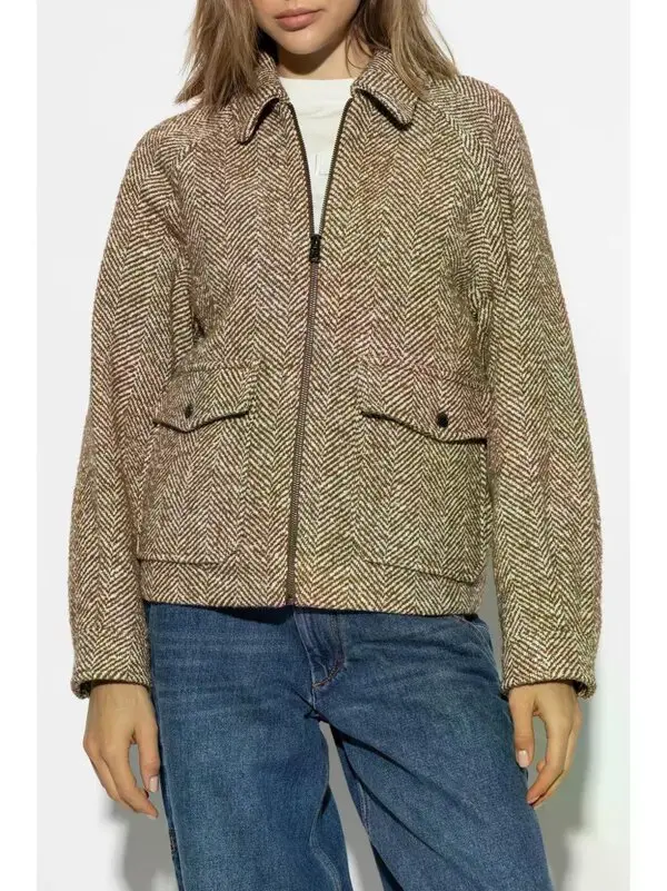 Woolrich Herringbone Jacket - Brown