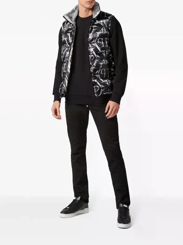 Philipp Plein Logo-print Drawstring Padded Gilet