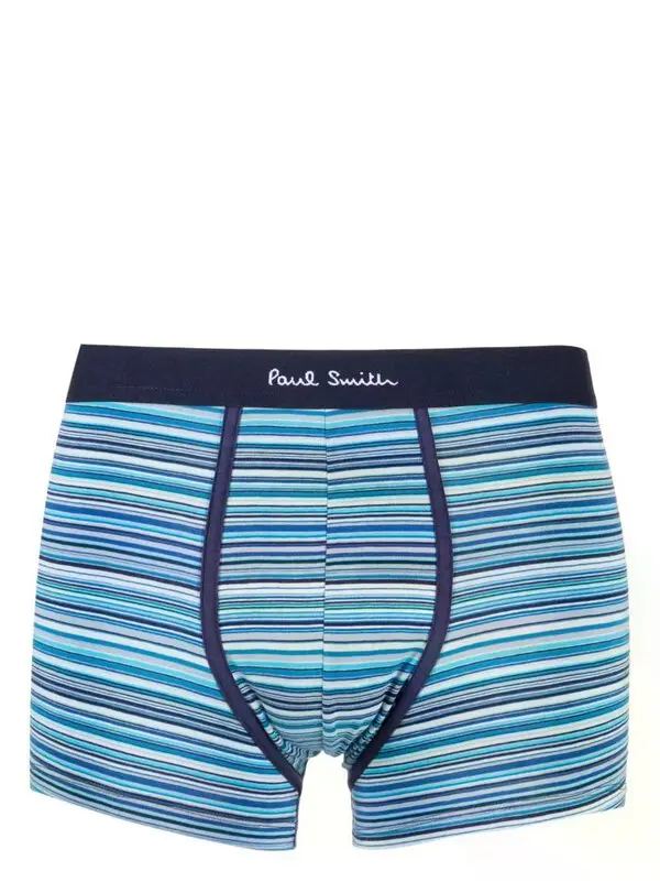 Paul Smith Logo-waistband Striped Boxers