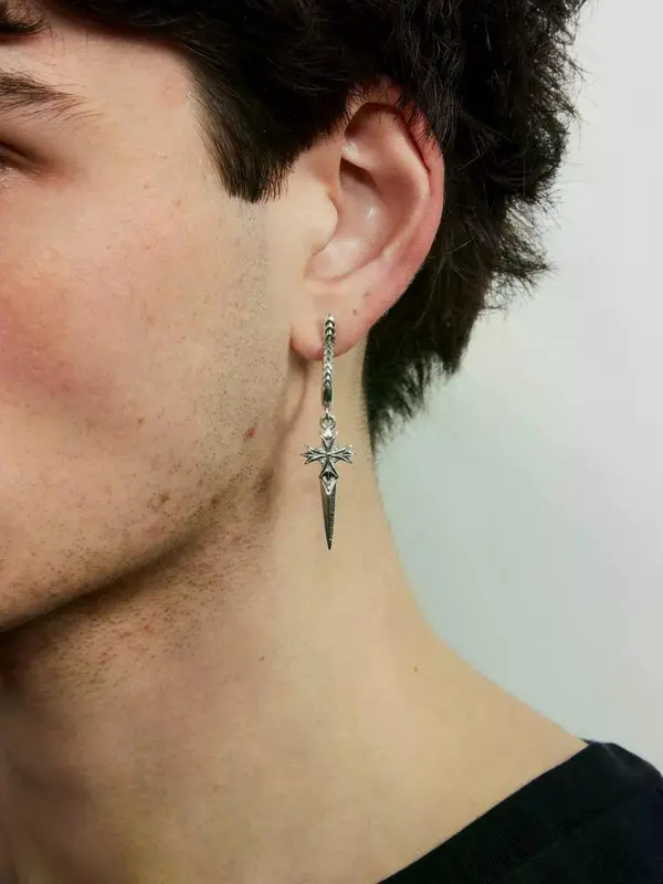 Emanuele Bicocchi Pugnale Single Earring - Silver