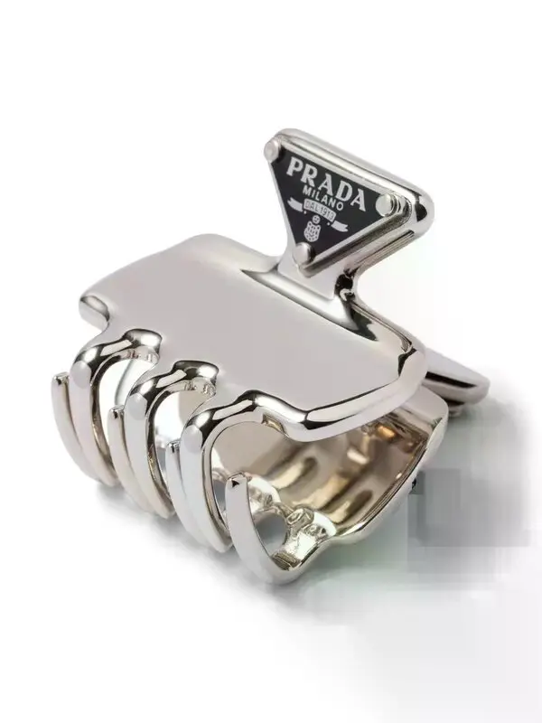 Prada Triangle-logo Hair Clip