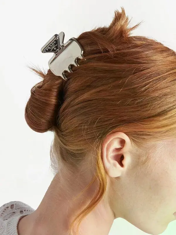 Prada Triangle-logo Hair Clip