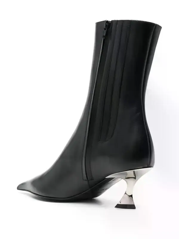 MUGLER 60mm Leather Ankle Boots