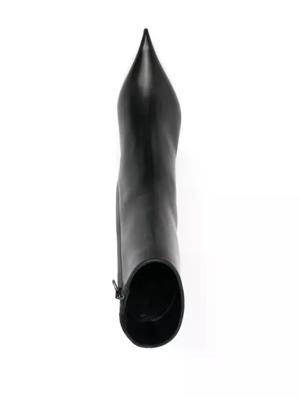 MUGLER 60mm Leather Ankle Boots