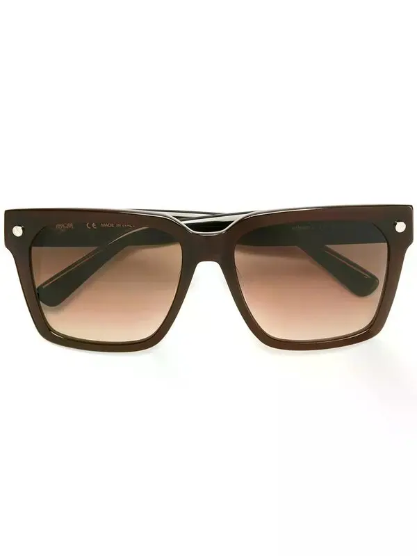 Mcm Square Visetos Sunglasses - Brown