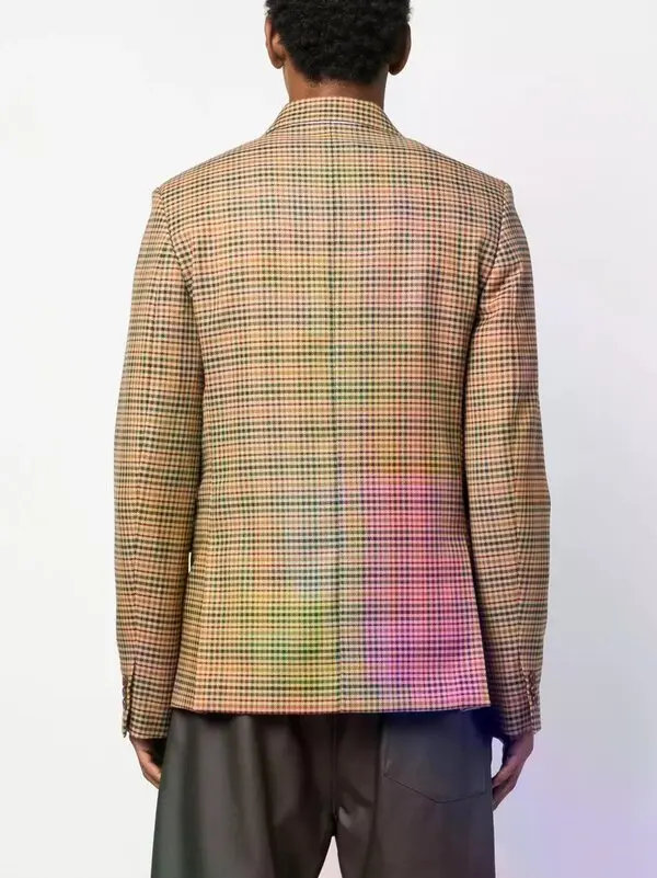 Kenzo Checked Single-breasted Blazer