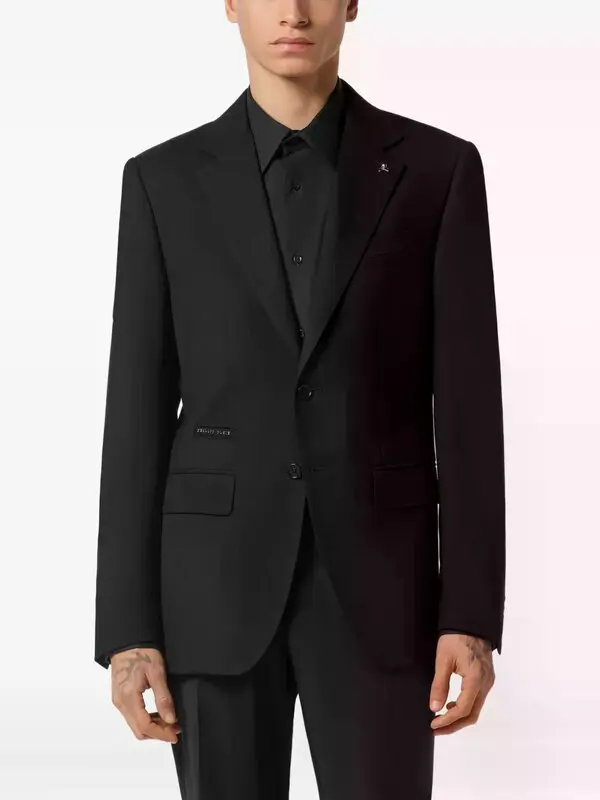 Philipp Plein Single-breasted Blazer - Black