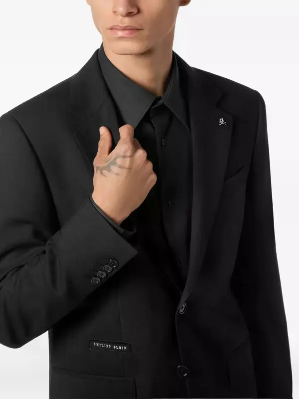Philipp Plein Single-breasted Blazer - Black