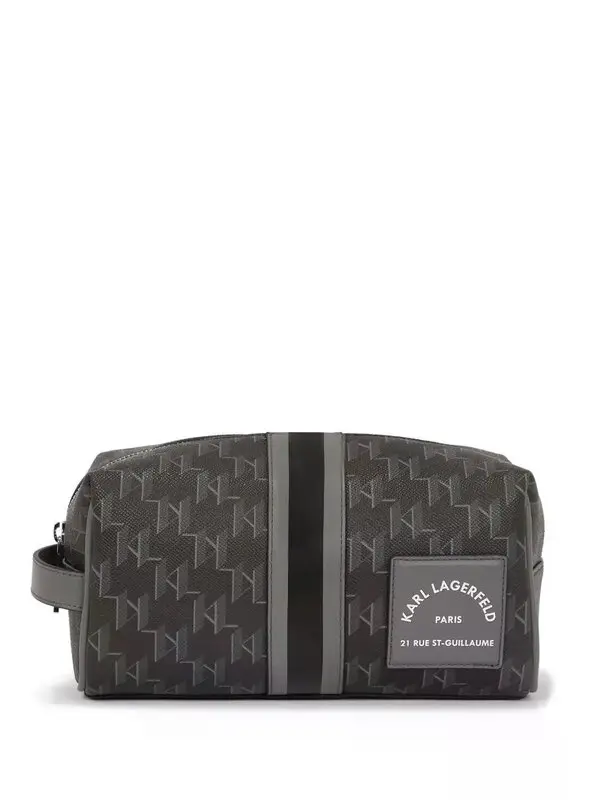 Karl Lagerfeld K/kanvas Wash Bag - Grey
