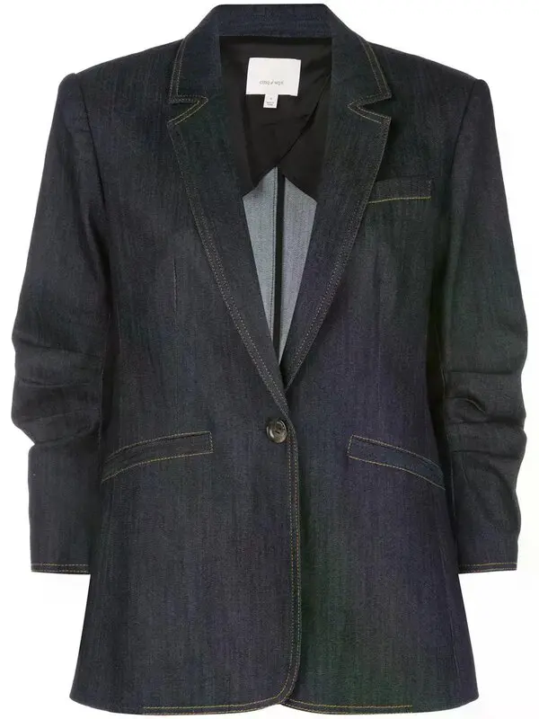 Cinq À Sept Khloe Single-breasted Denim Blazer