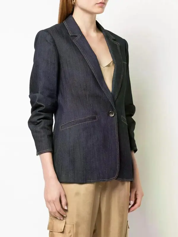 Cinq À Sept Khloe Single-breasted Denim Blazer