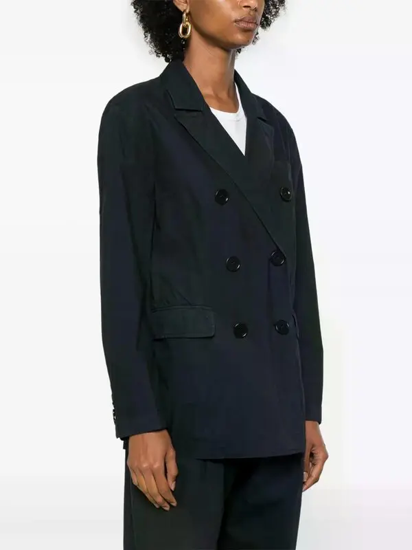 Aspesi Double-breasted Cotton Blazer