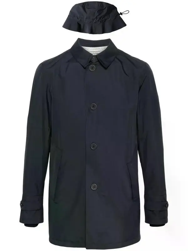 Herno Buttoned Lightweight Jacket - Blue
