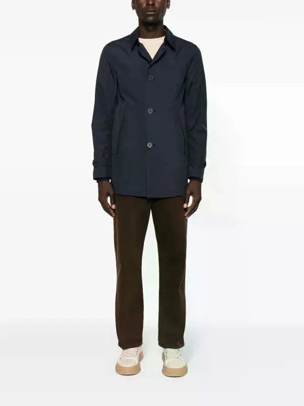 Herno Buttoned Lightweight Jacket - Blue