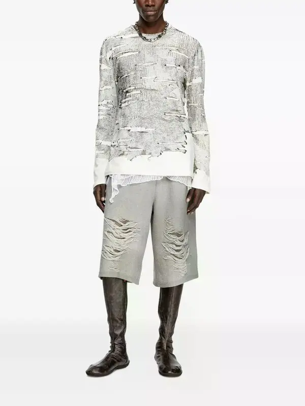 DIESEL® P-perc Distressed Shorts