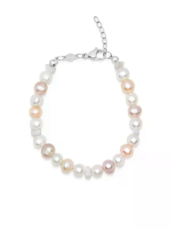 NIALAYA JEWELRY Bead Detailing Bracelet - Silver