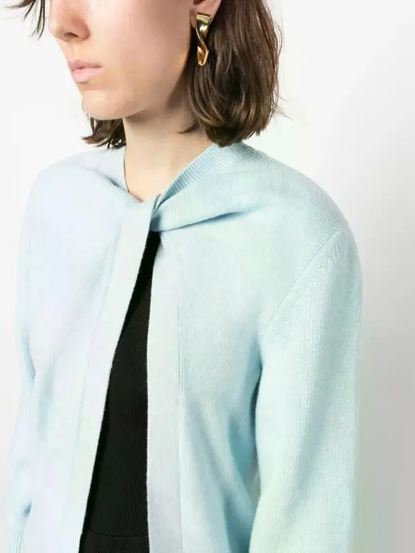 Fendi Twist-detail Open-front Cardigan