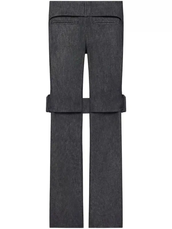 COURREGES Cut-out Detailing Trousers - Grey