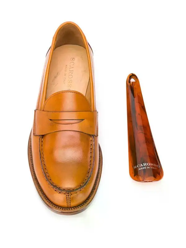 SCAROSSO Harper Slip-on Loafers - Brown