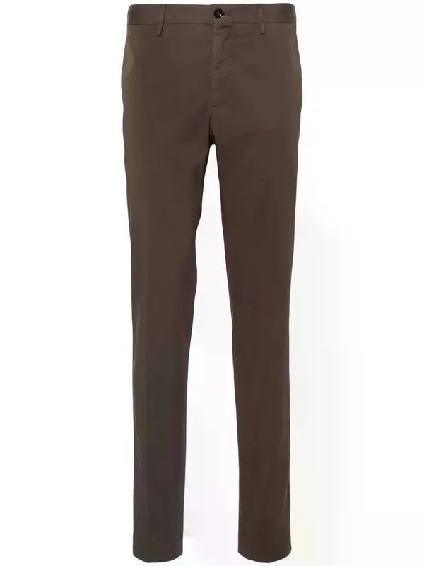 Incotex Mid-rise Chino Trousers - Brown