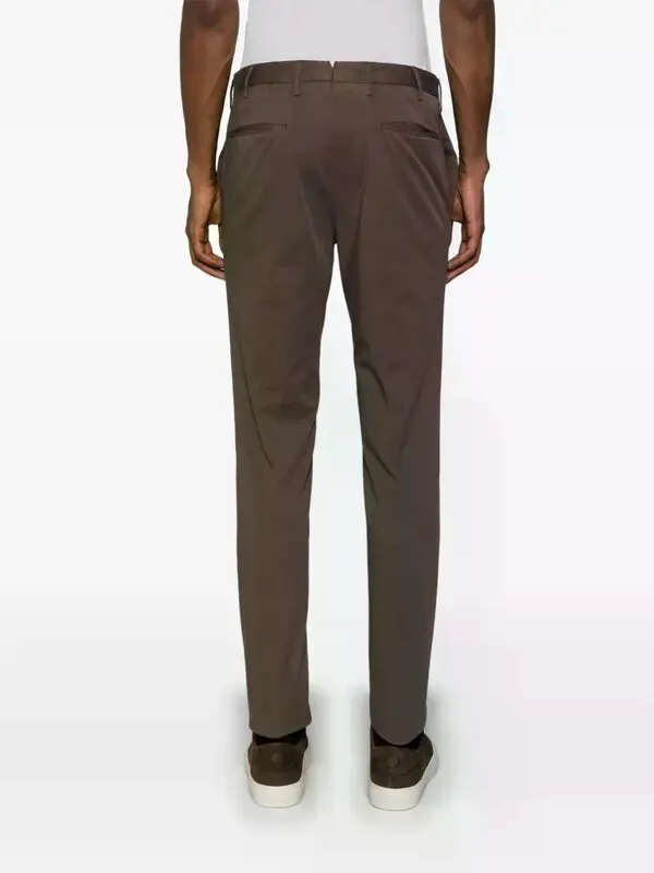 Incotex Mid-rise Chino Trousers - Brown