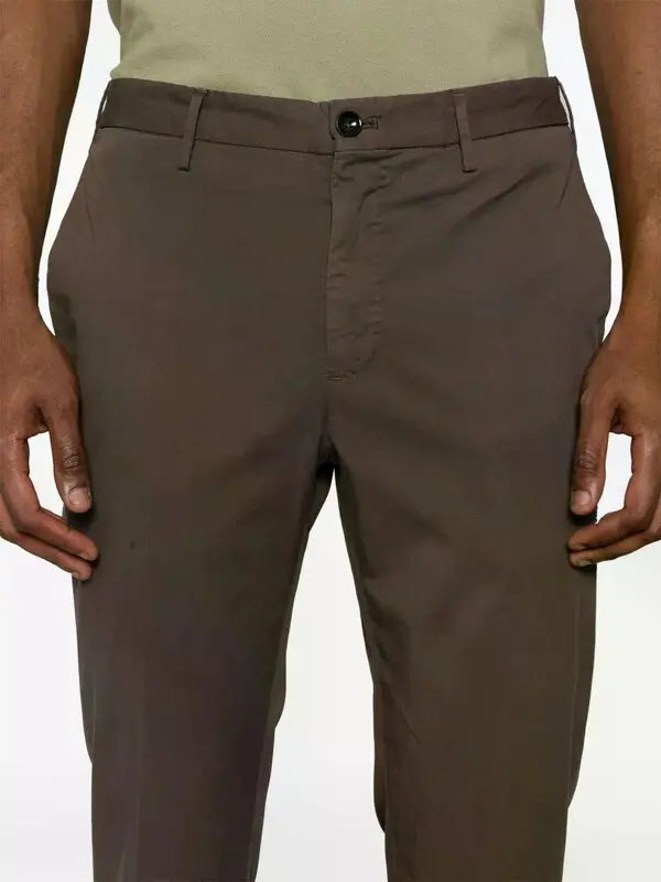 Incotex Mid-rise Chino Trousers - Brown