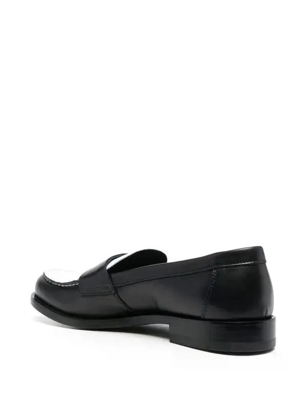 SCAROSSO Two-tone Leather Loafers