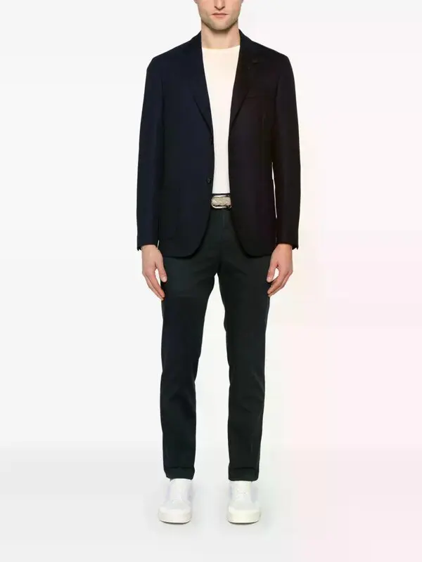 LARDINI Wool Blazer - Blue