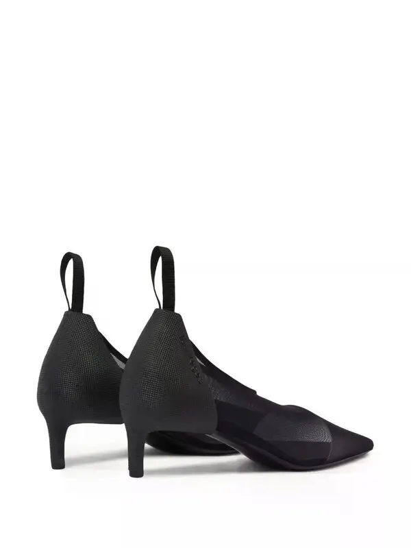 COURREGES 35mm Diving Mesh Pumps - Black