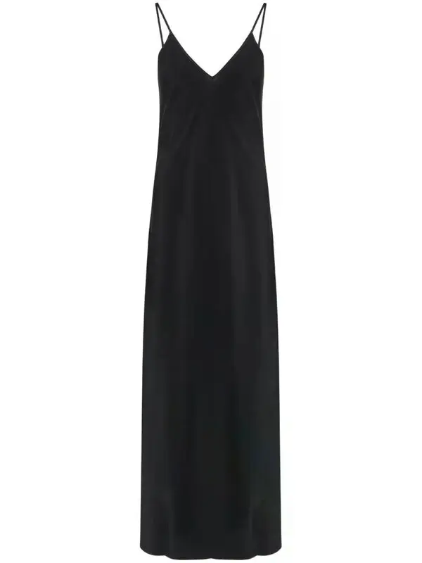 MAISON MARGIELA Silk Maxi Dress - Black