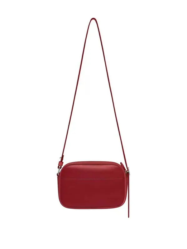 COURREGES Re-edition Leather Camera Bag - Red