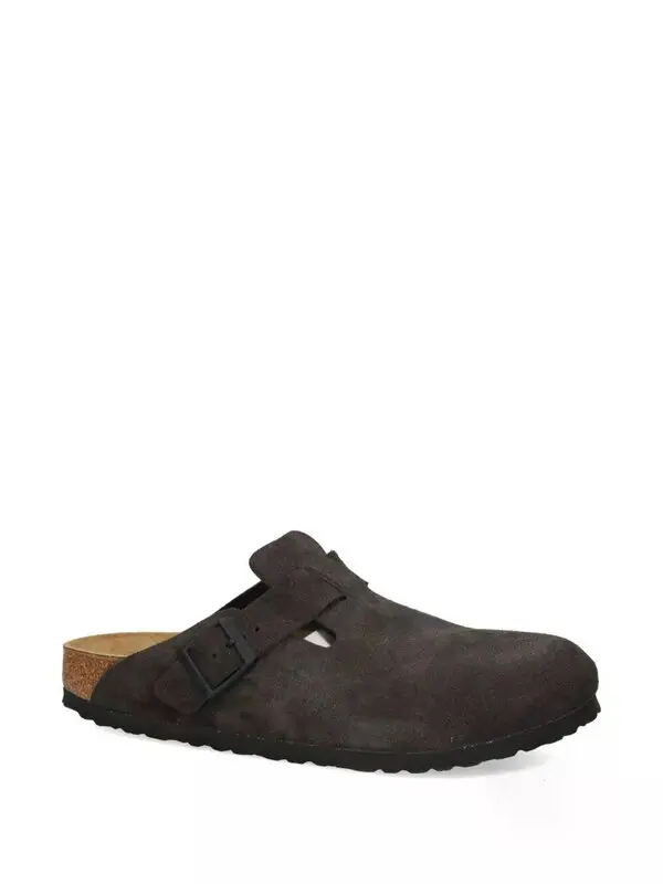 BIRKENSTOCK Boston Velvet Mules - Grey