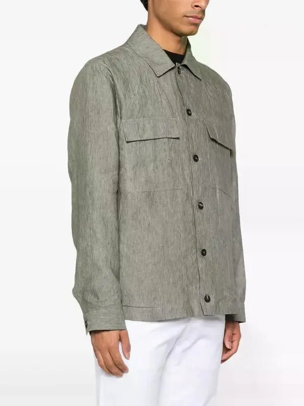 Peserico Mélange-effect Shirt Jacket