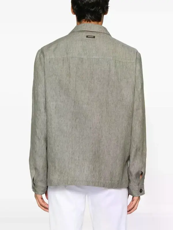 Peserico Mélange-effect Shirt Jacket