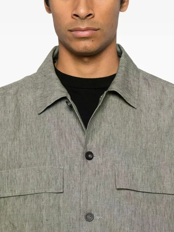 Peserico Mélange-effect Shirt Jacket