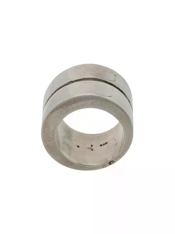 PARTS OF FOUR Crescent Crevice Layered-look Ring - Silver