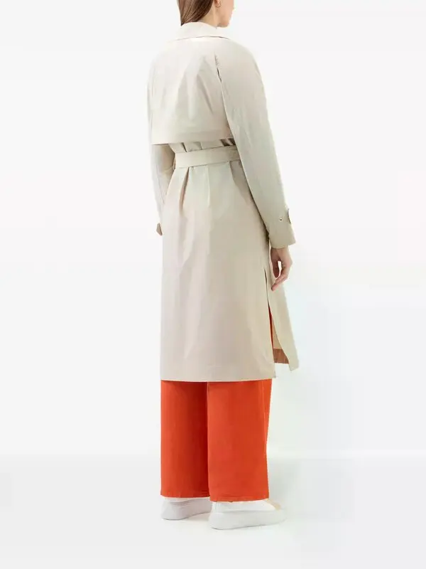 Woolrich Single-breasted Belted Trench Coat