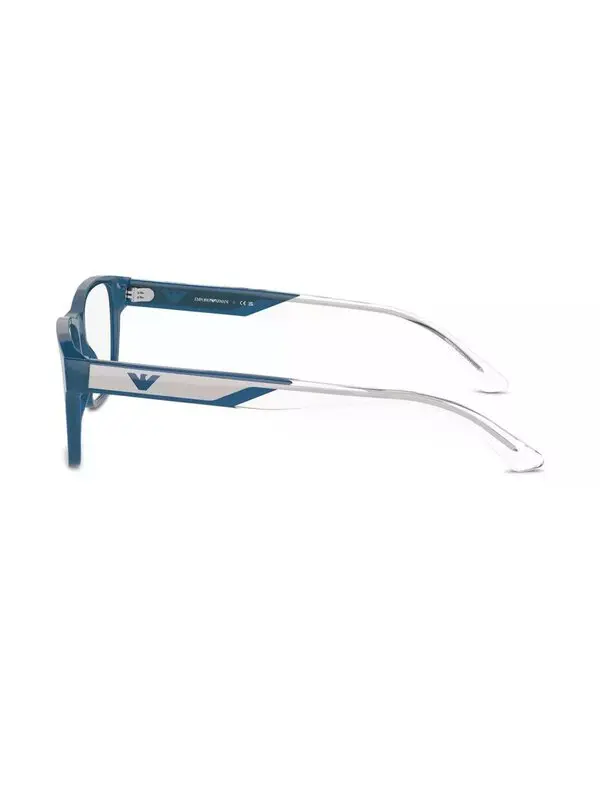 Emporio Armani Square Frame Glasses - Blue