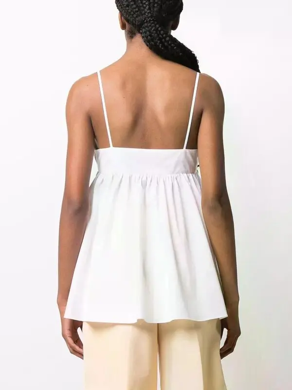 Aspesi Spaghetti-strap Peplum Top