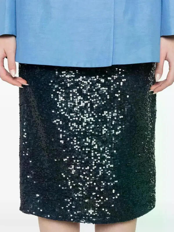 P.a.r.o.s.h Sequined Mini Skirt - Blue