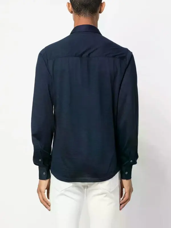 Fedeli Iconic Jason Button-up Shirt - Blue