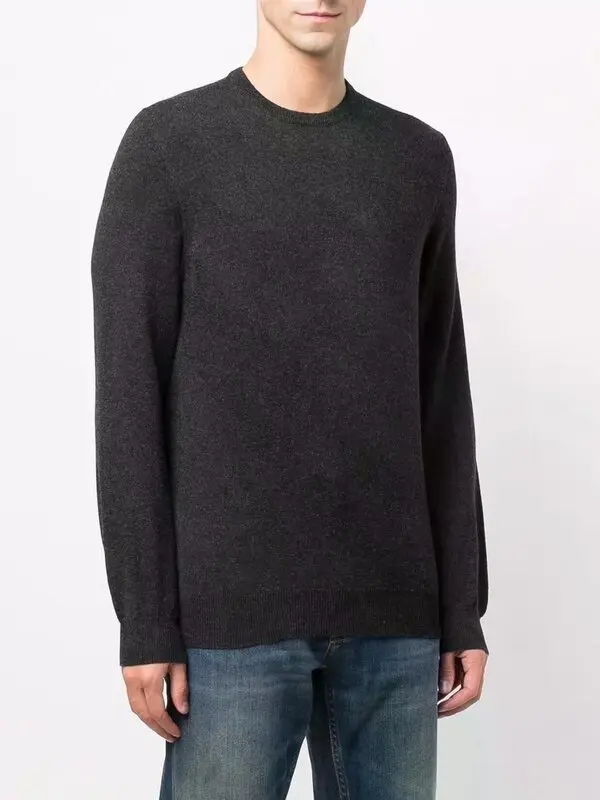 Fedeli Crew-neck Cashmere Jumper - Grey