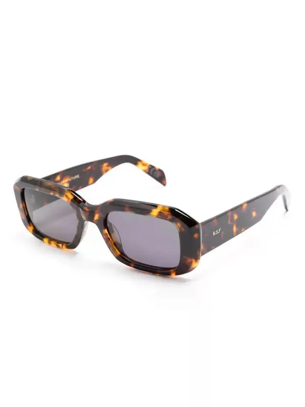 RETROSUPERFUTURE Sagrado Burnt Havana Rectangle-frame Sunglasses - Brown