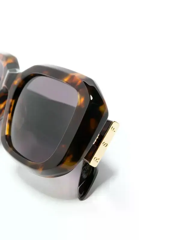 RETROSUPERFUTURE Sagrado Burnt Havana Rectangle-frame Sunglasses - Brown