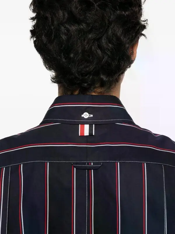 Thom Browne Rwb-stripe Shirt Dress